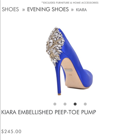 Badgley Mischka | Shoes | Badgley Mischka Blue Heels | Poshmark